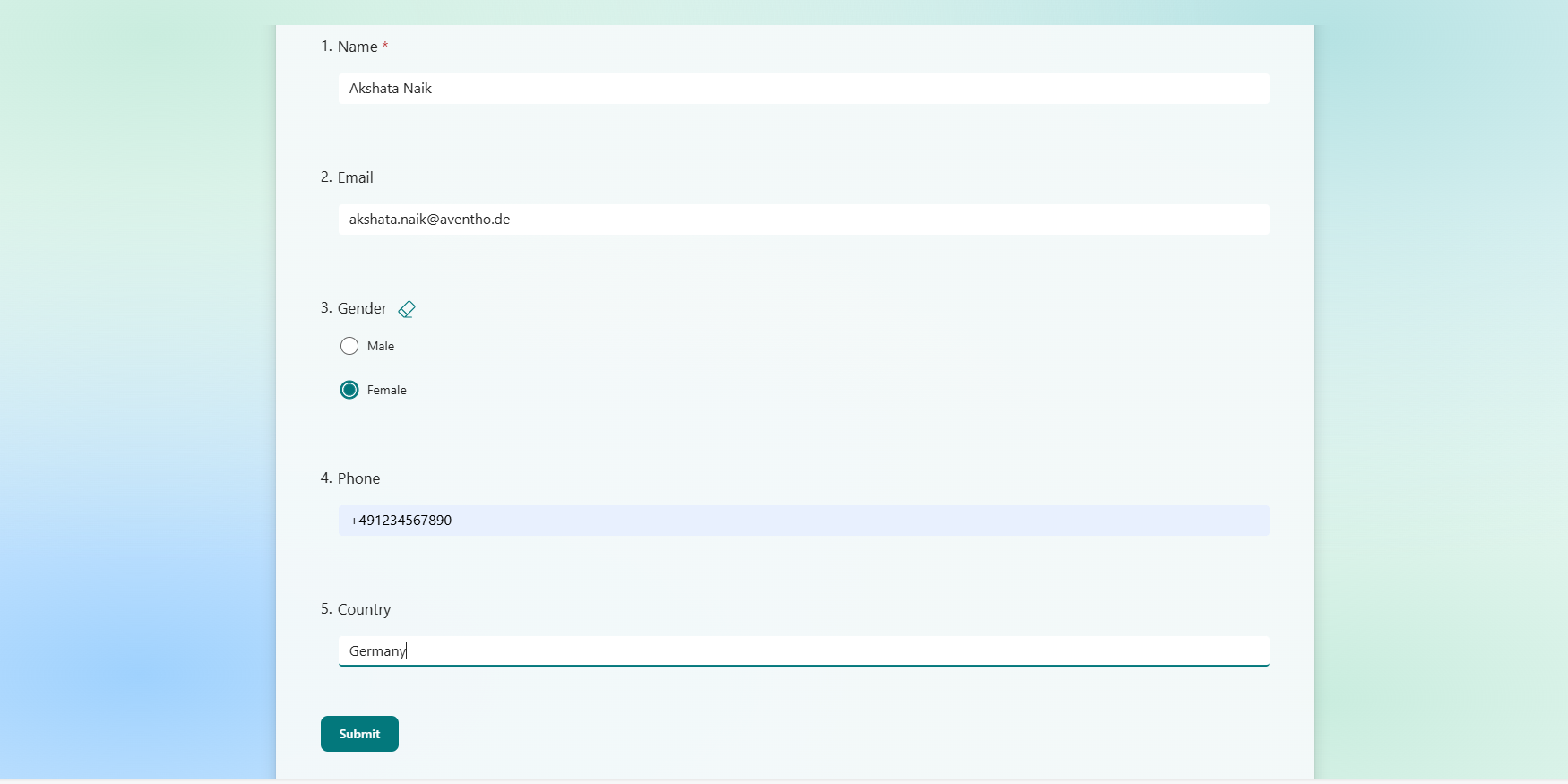 MS Forms connector for Creatio | Creatio Marketplace